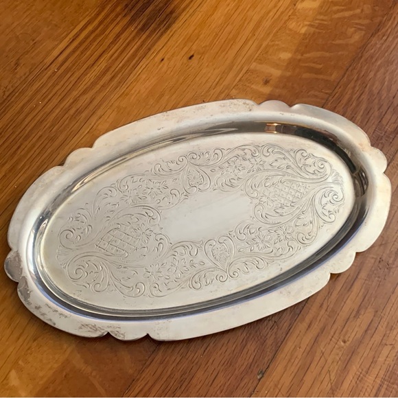 Vintage | Dining | Vintage Silverplated Platter | Poshmark
